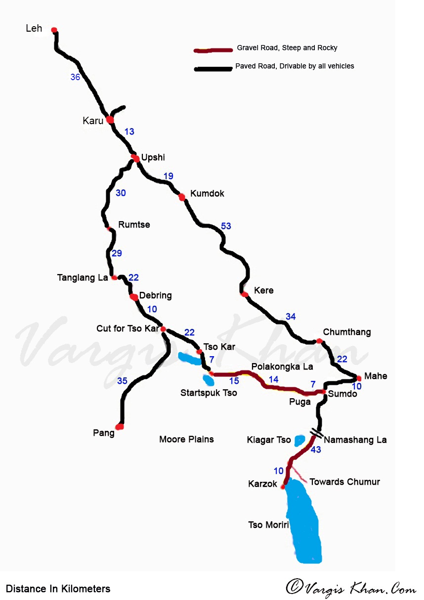 Leh To Tso Moriri Travel Guide - Vargis Khan