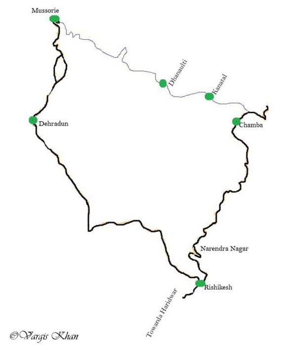 Dhanaulti - A Complete Travel Guide, Road Map & Itinerary - Vargis Khan