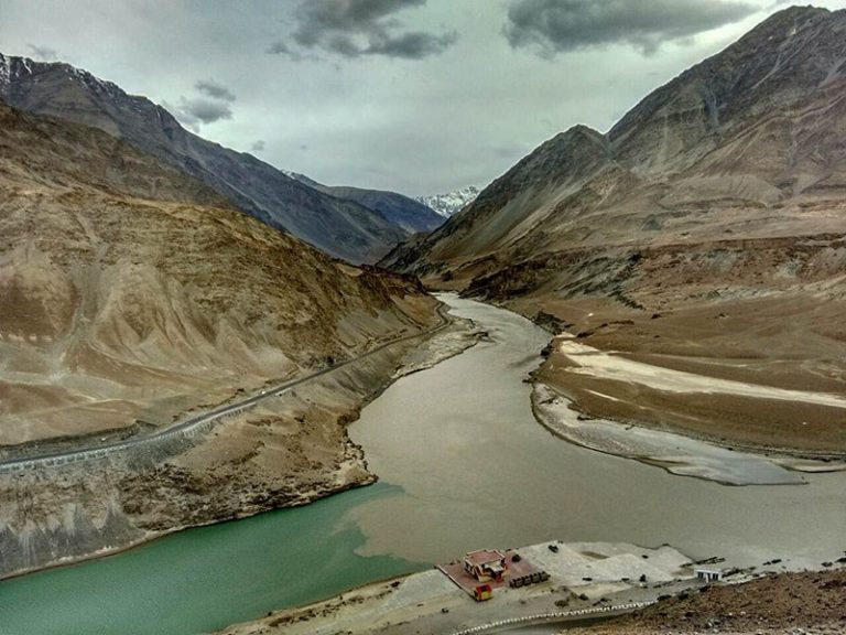 Sangam Point Ladakh - Indus and Zanskar River Confluence - Vargis Khan