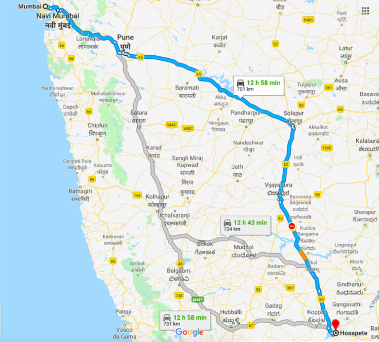 Mumbai to Hampi Road Trip - How to Reach, What to See - Vargis Khan